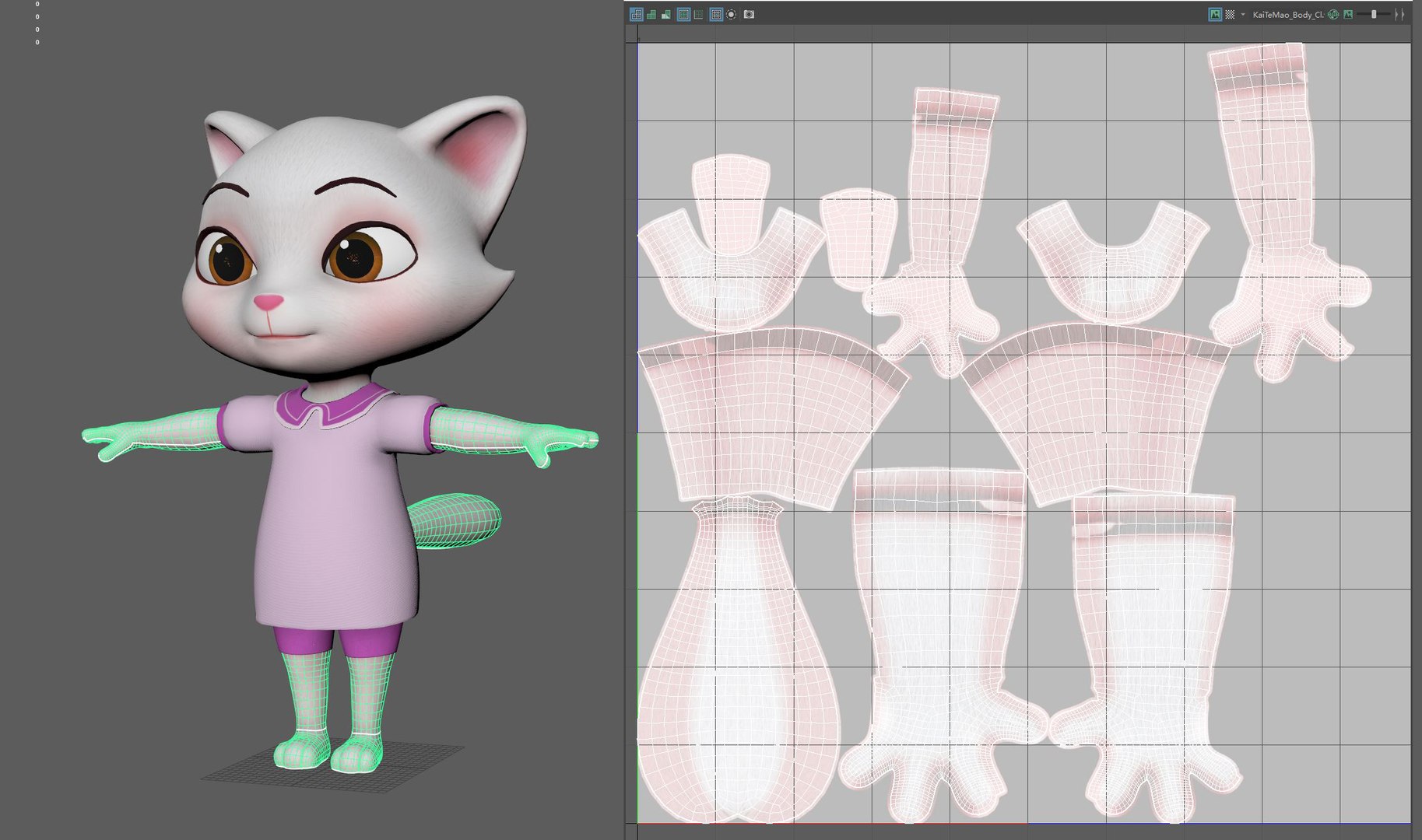 Cartoon Cat Model - TurboSquid 2309605