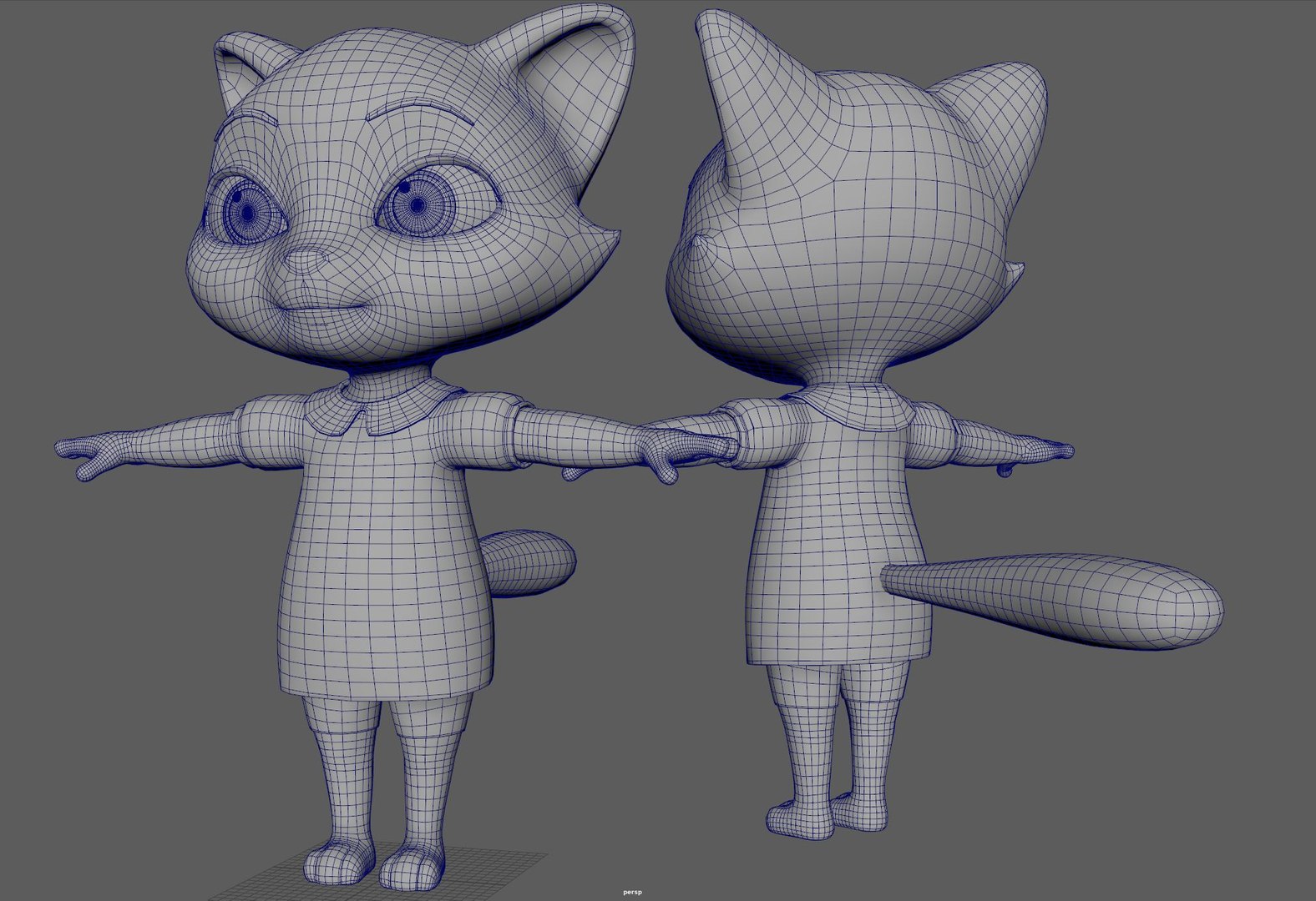 Cartoon Cat Model - TurboSquid 2309605
