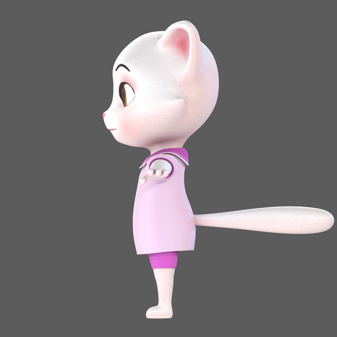 Cartoon Cat Model - TurboSquid 2309605