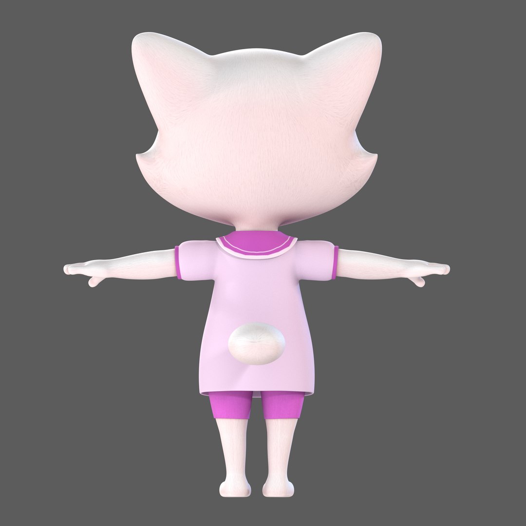 Cartoon Cat Model - TurboSquid 2309605