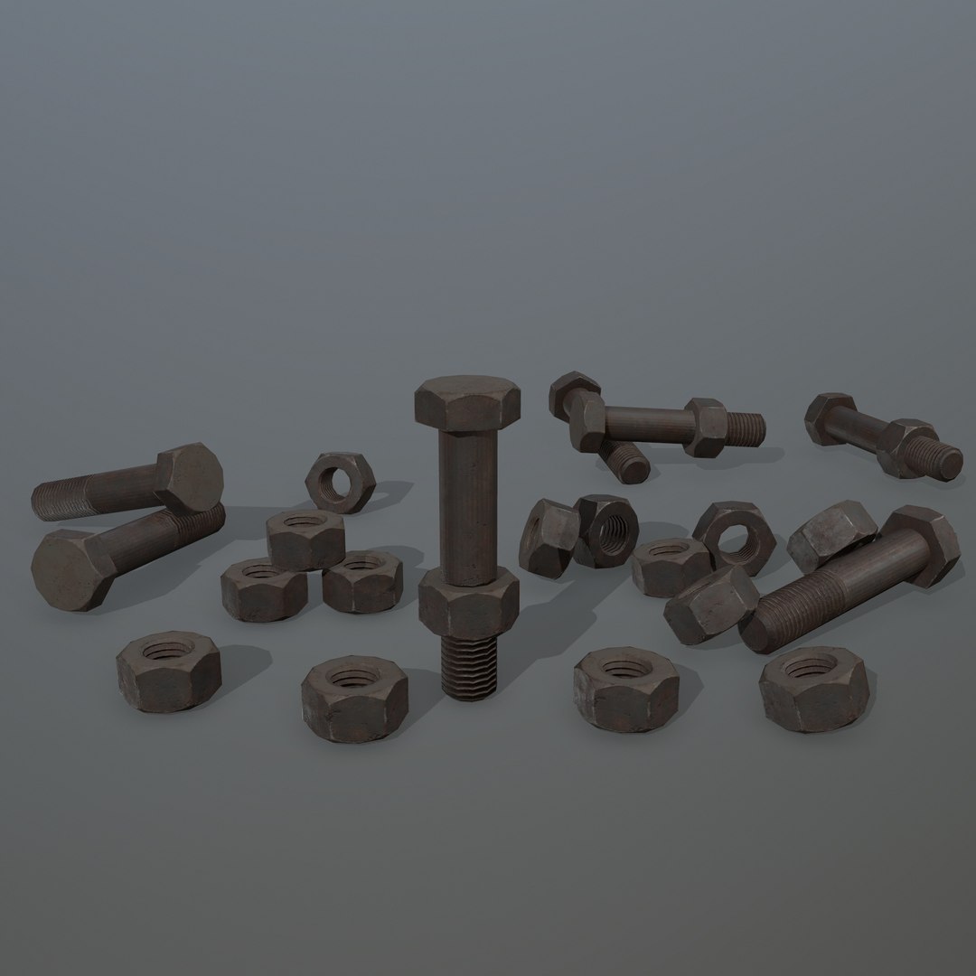 Bolts 3D model - TurboSquid 1507542