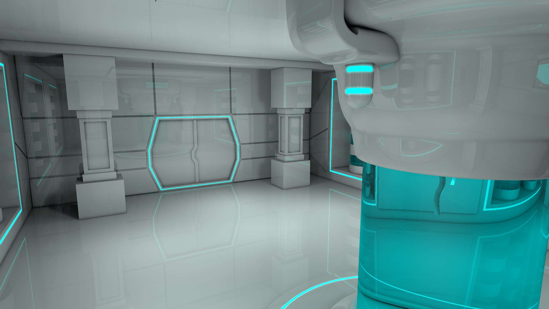 Sci Fi Room 3D Model - TurboSquid 2390301