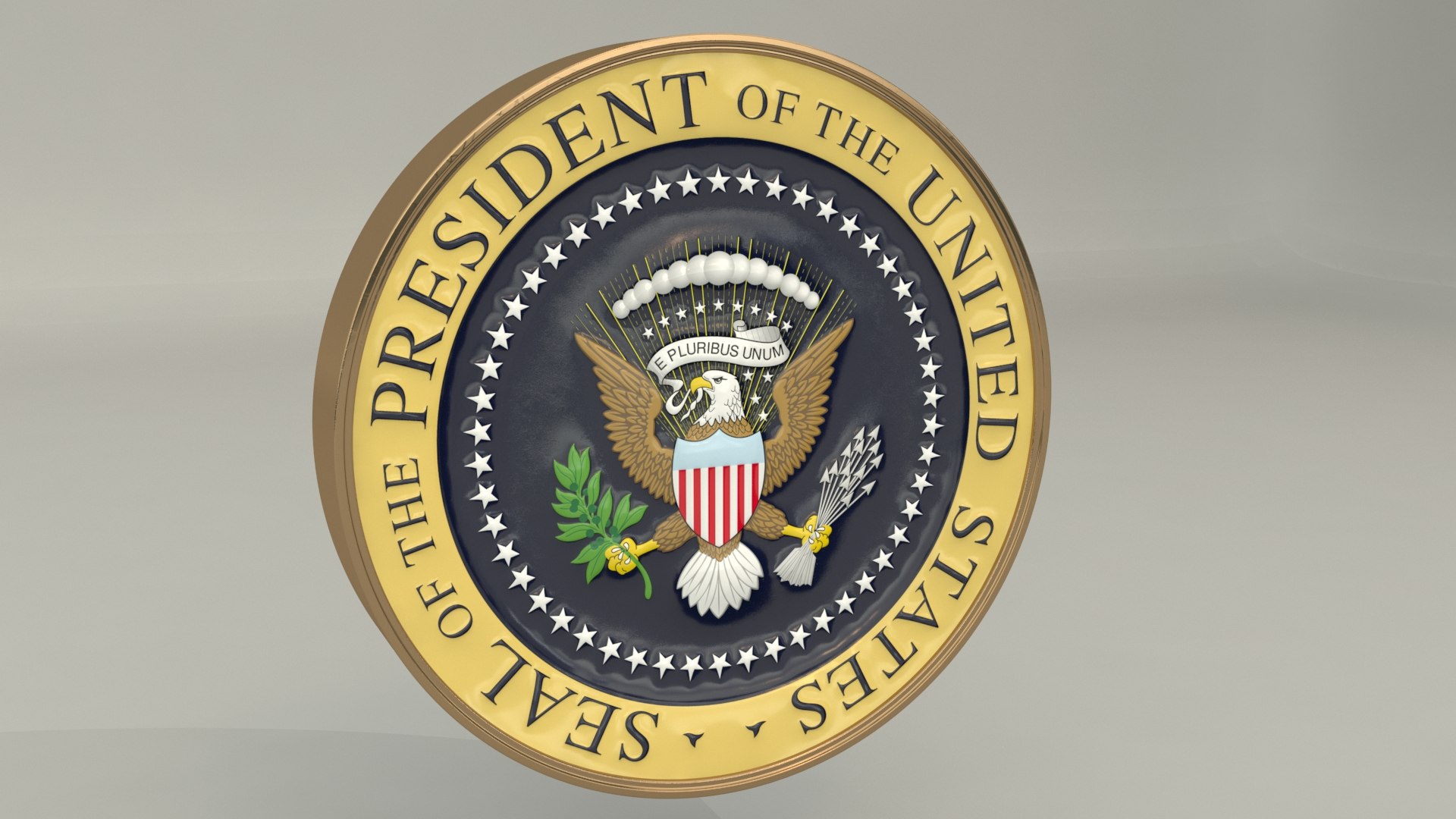 Presidential Podium Seal 3d X