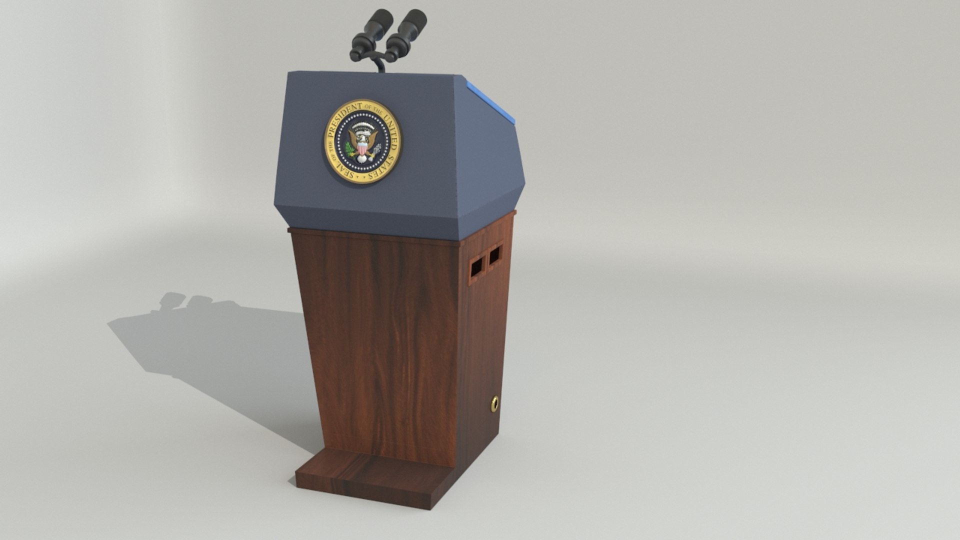 Presidential Podium Seal 3d X