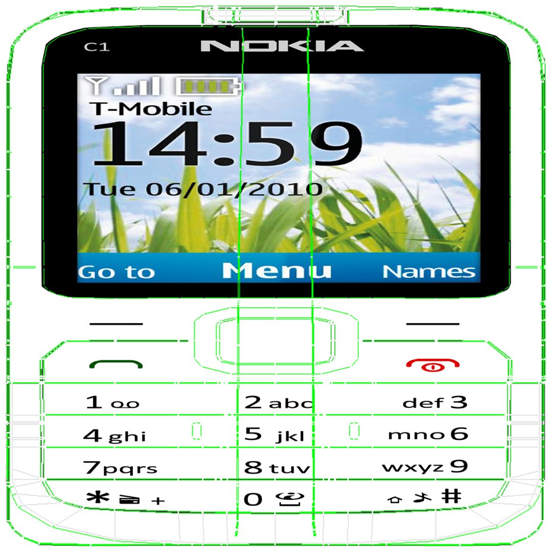 Nokia C1 01 Obj