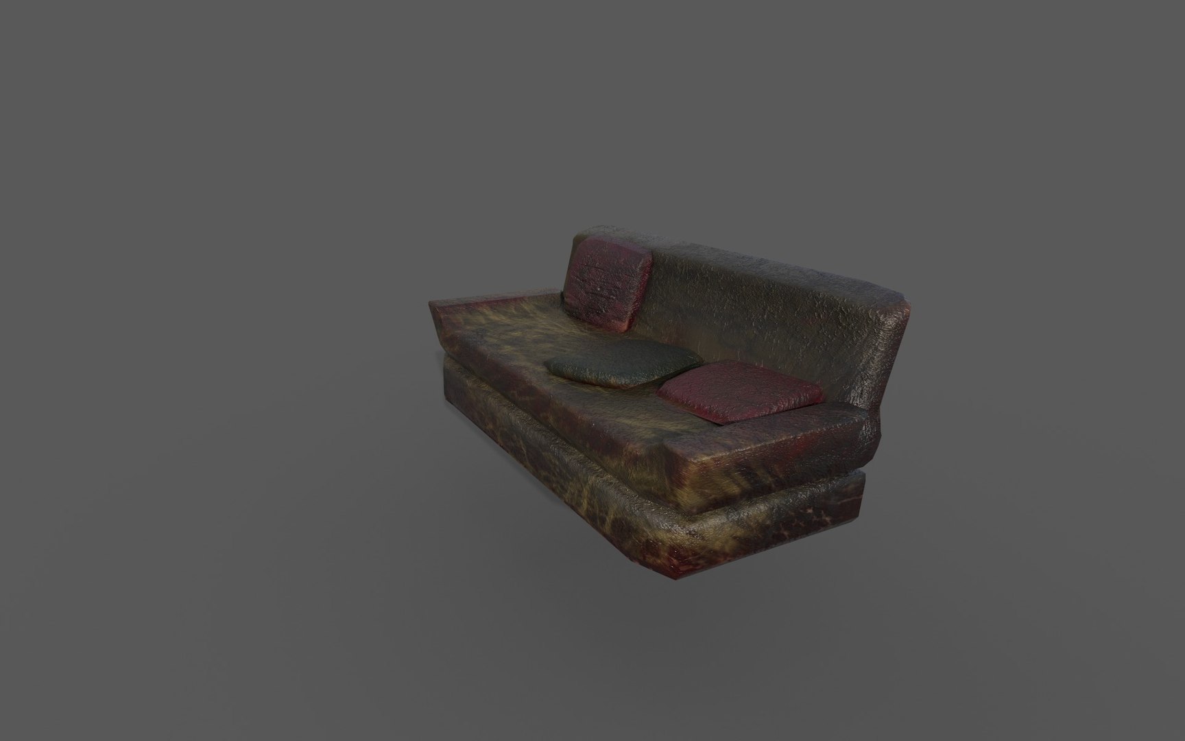 Bloodstained Couch Made Of Human Pig Cow Blood Snake Leather 3D Model ...