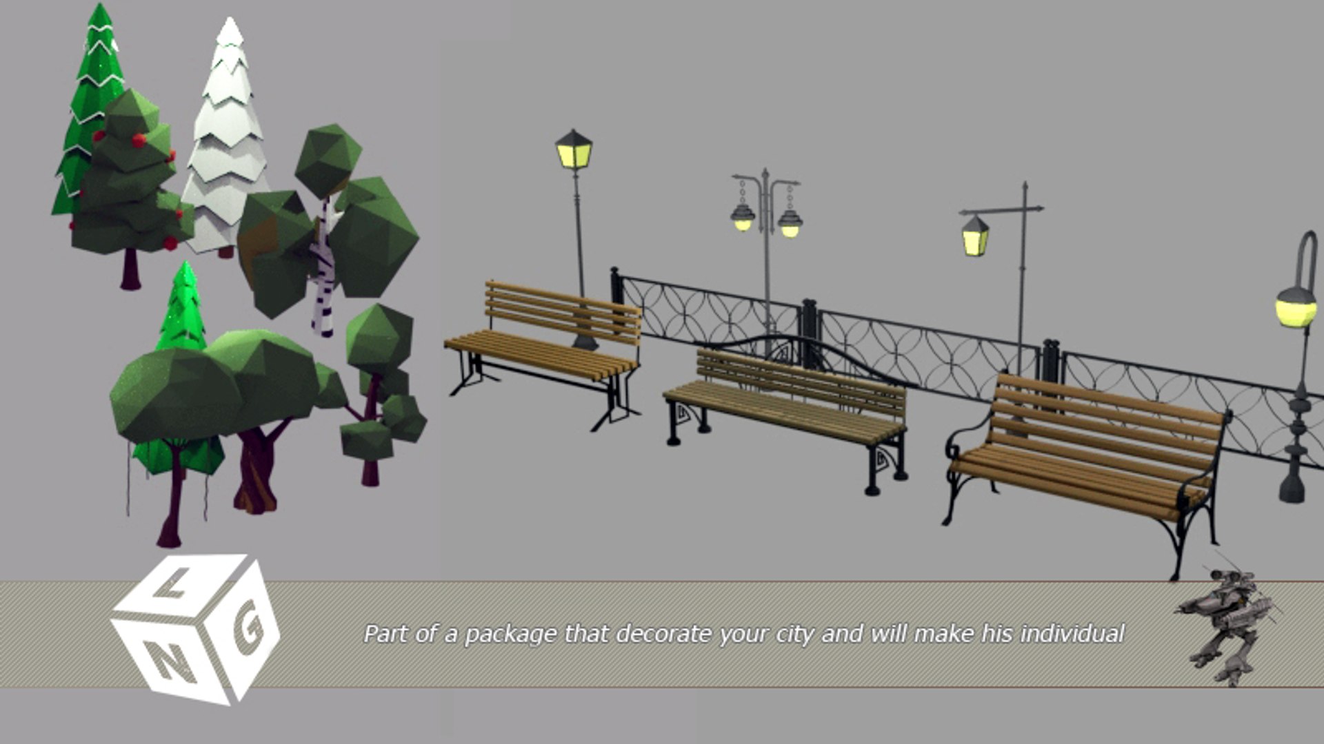 Houses Benches Cars 3D Model - TurboSquid 1215939