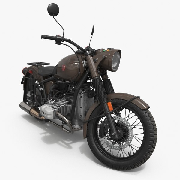 modelo 3d Motocicleta marrón Ural M70 montada - TurboSquid 2405899