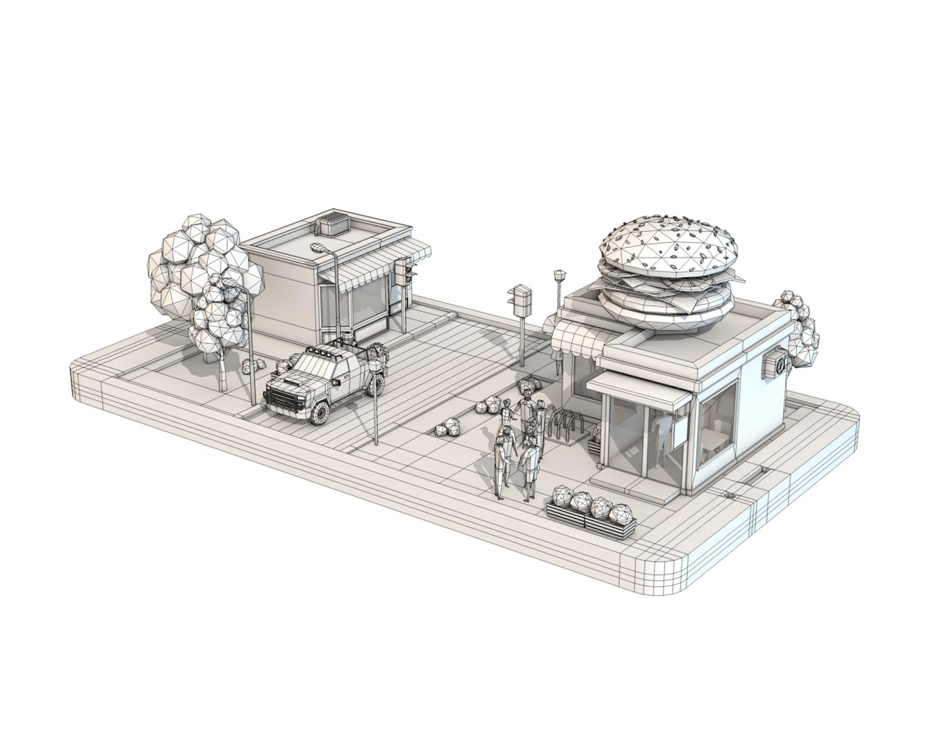 Buildings Phone Mobile 3D Model - TurboSquid 1257156