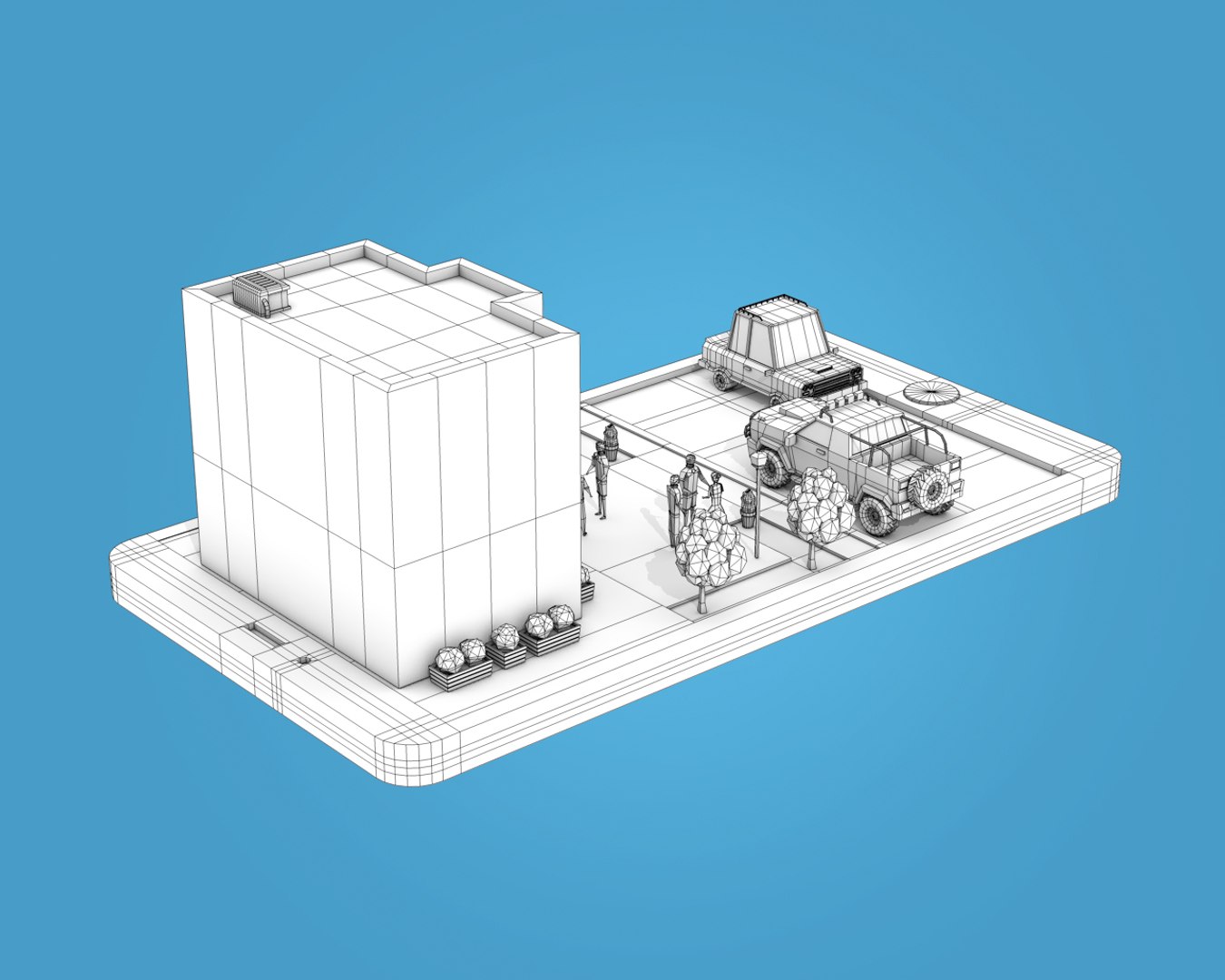 Buildings Phone Mobile 3D Model - TurboSquid 1257156