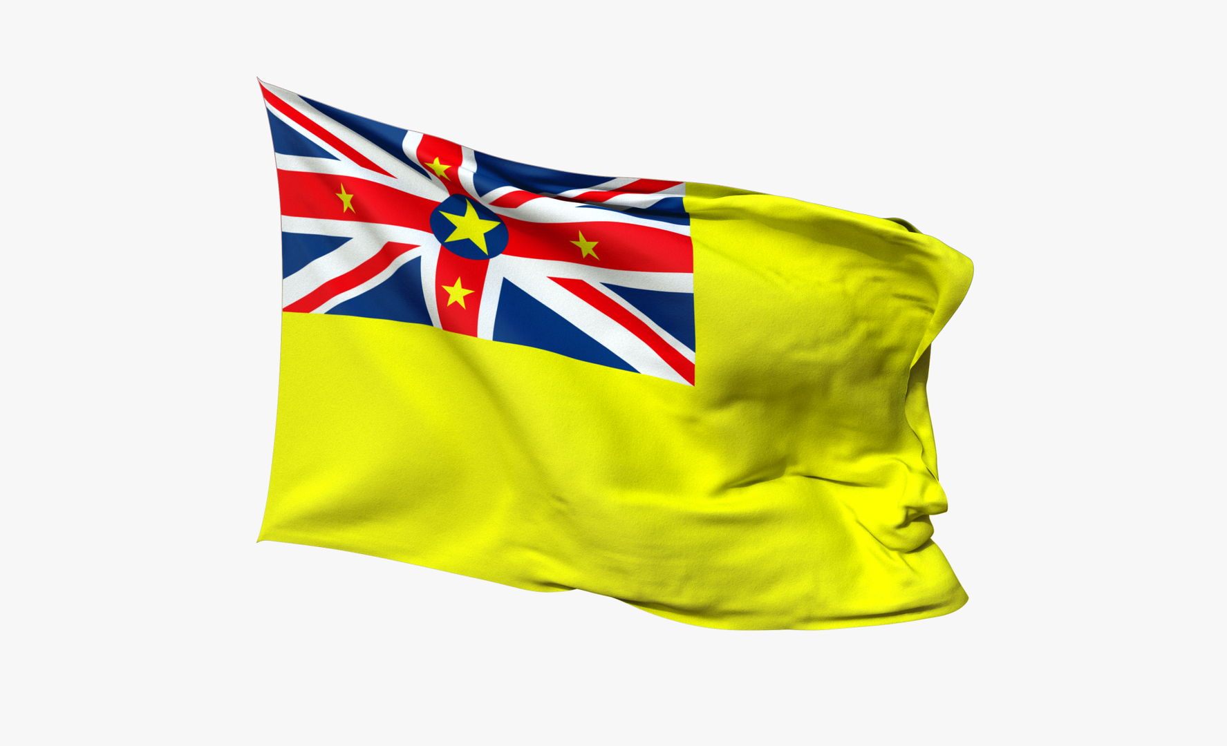 3D Realistic Animated Flag - Microtexture Rigged - Put Your Own Texture ...