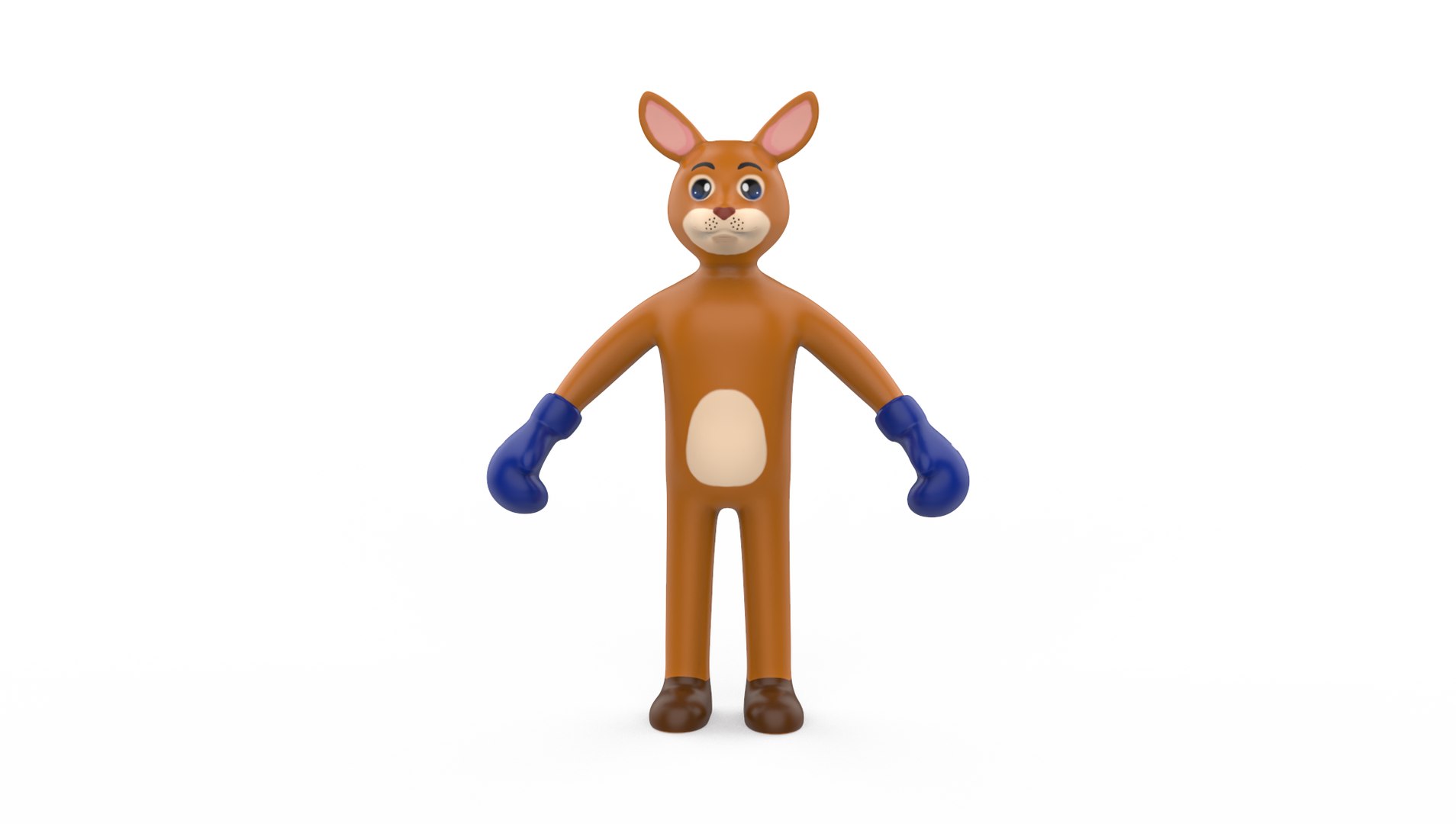 3D Boxing Kangaroo Animal Animated Model - TurboSquid 2168876