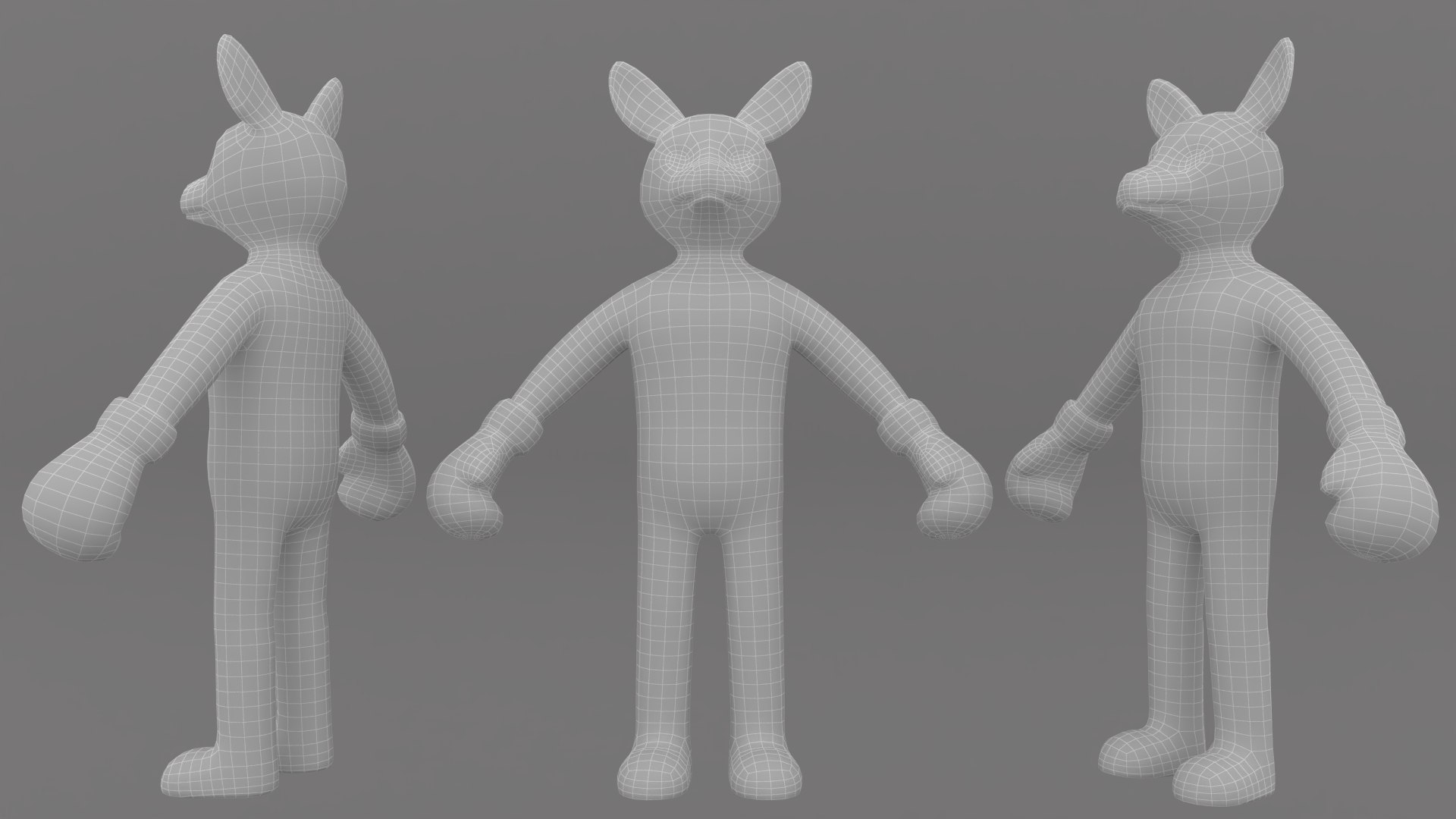 3D Boxing Kangaroo Animal Animated Model - TurboSquid 2168876