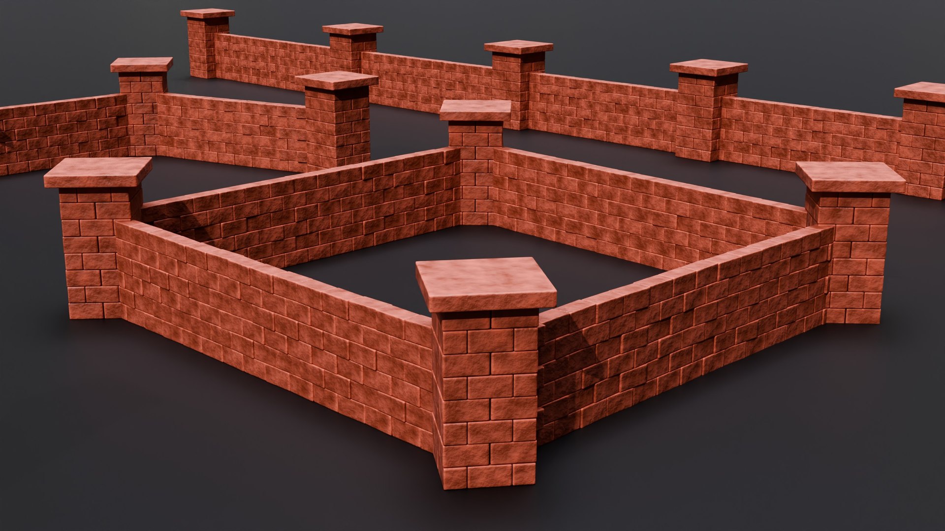 Customizable Brick Wall-Geometry Nodes-Blender model - TurboSquid 2161934
