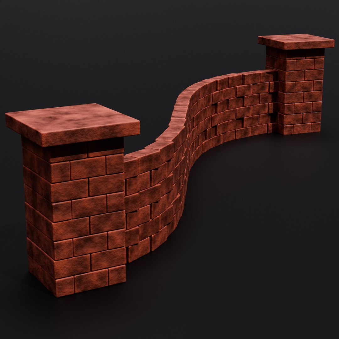 Customizable Brick Wall-Geometry Nodes-Blender model - TurboSquid 2161934