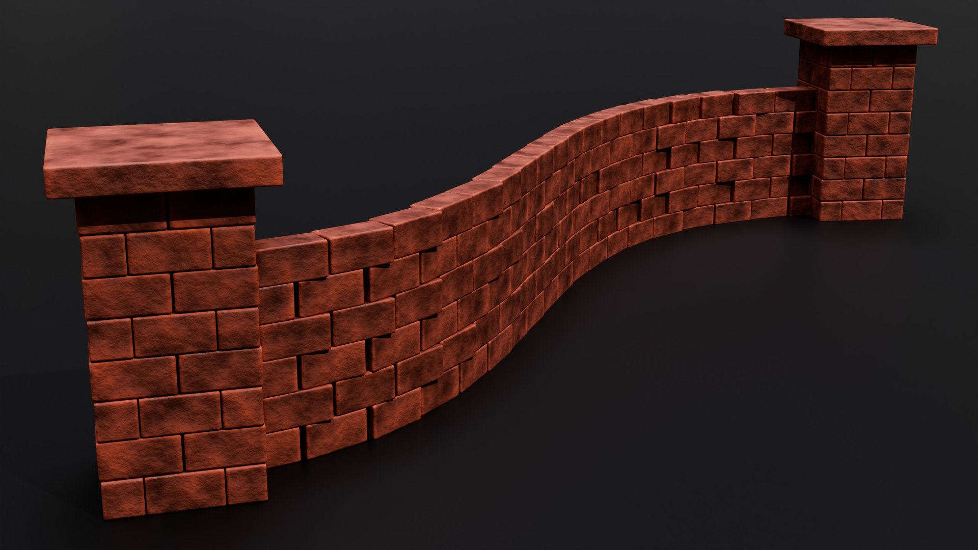 Customizable Brick Wall-Geometry Nodes-Blender model - TurboSquid 2161934