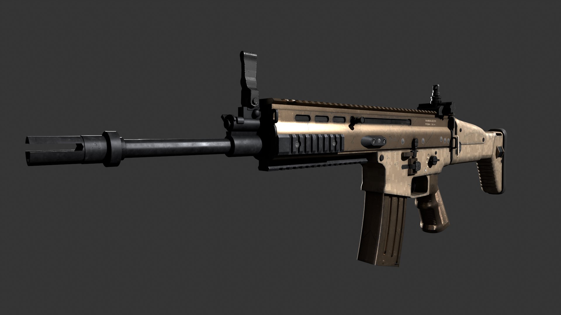SCAR-L 3D Model - TurboSquid 1827023