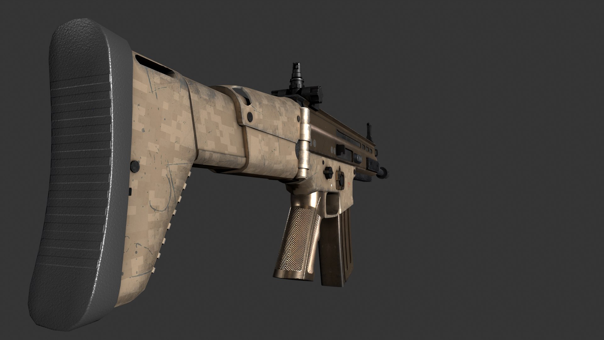 SCAR-L 3D Model - TurboSquid 1827023