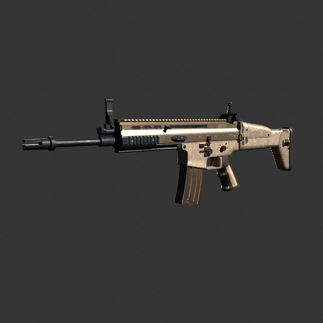 SCAR-L 3D Model - TurboSquid 1827023