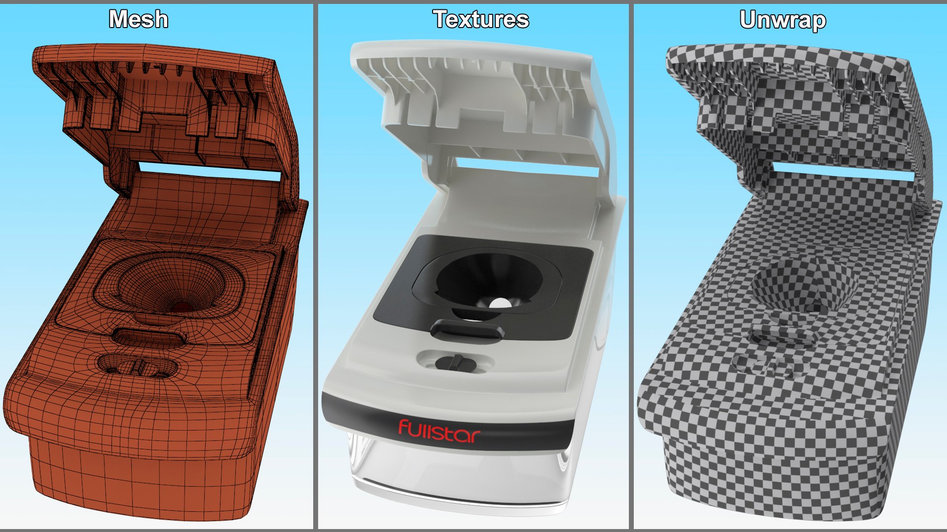 3D Fullstar Vegetable Slicer With Spiral Blade - TurboSquid 2168170