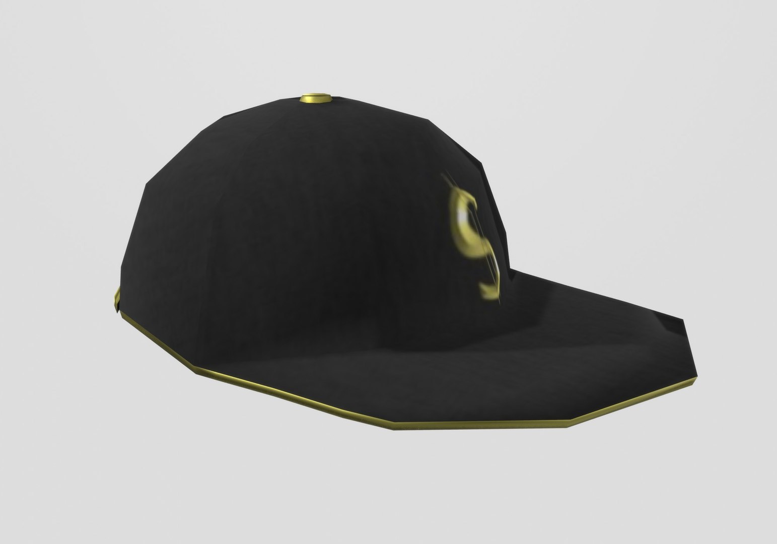 3D Low Poly Black Stylistic Cap - TurboSquid 1893295