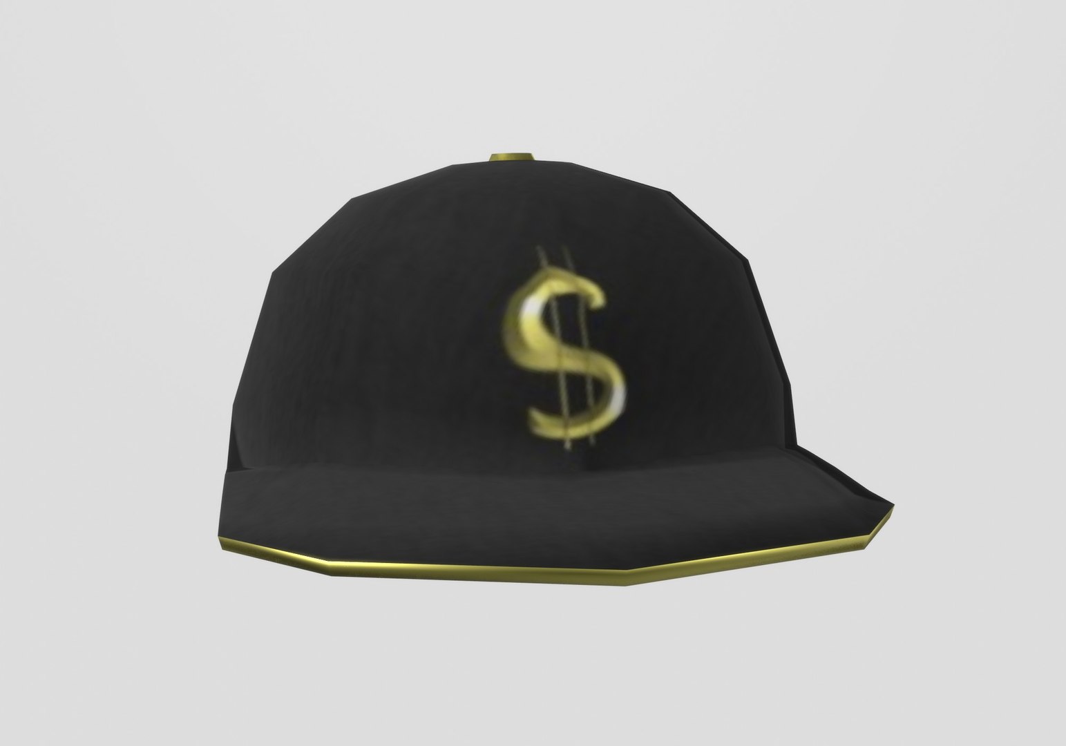 3D Low Poly Black Stylistic Cap - TurboSquid 1893295