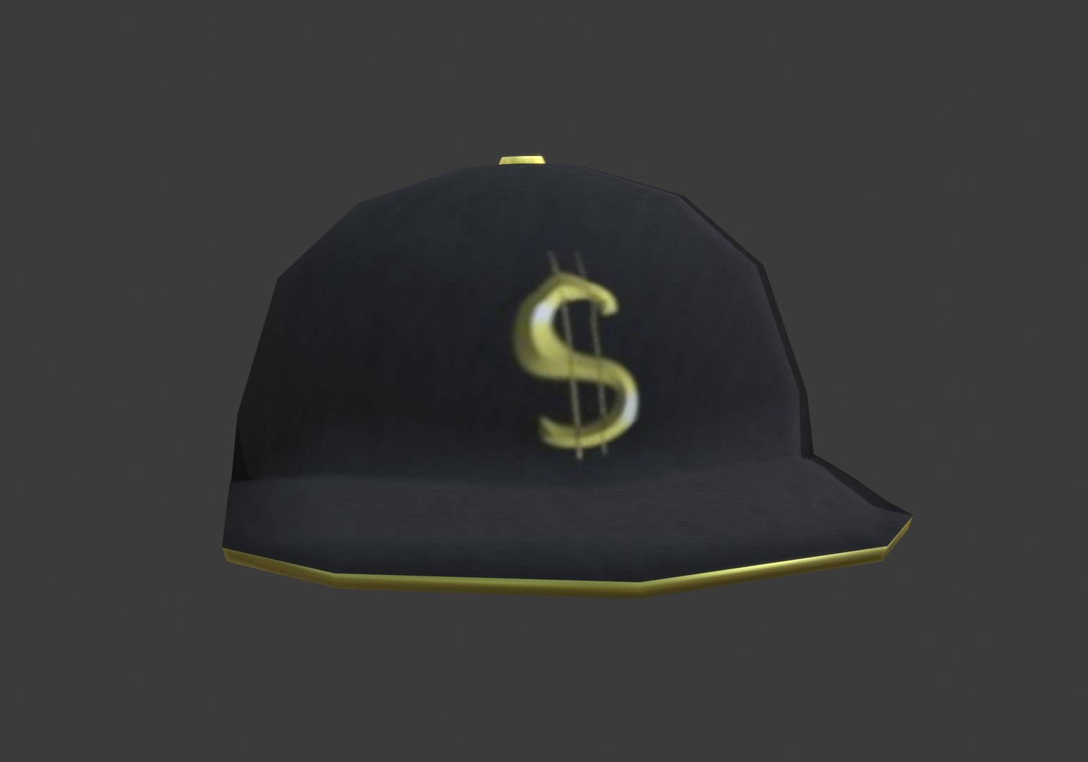 3D Low Poly Black Stylistic Cap - TurboSquid 1893295