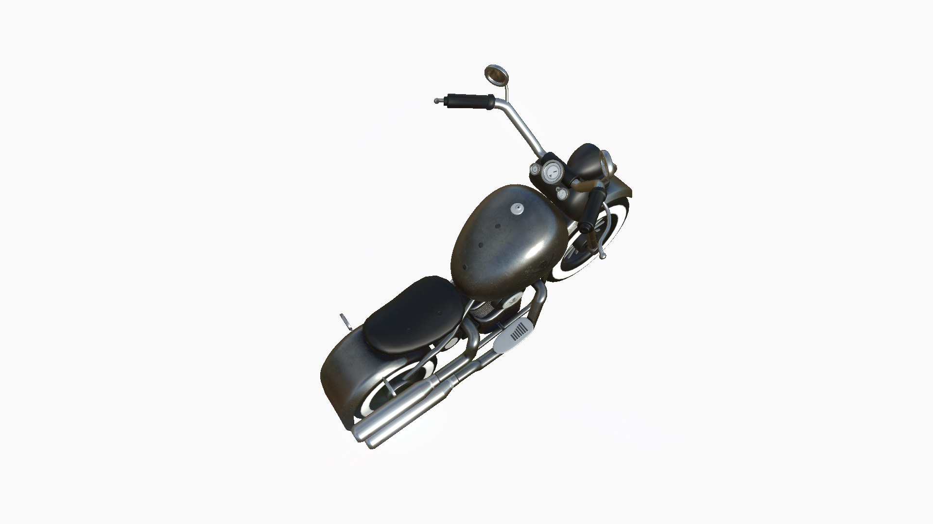 3D Motorcycle Cartoon A11 Metal - Custom Vehicle Design Model - TurboSquid 1908238