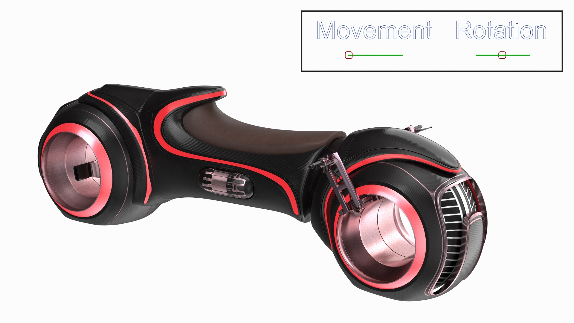 Cyber Bike Rigged 3D Model - TurboSquid 2240519