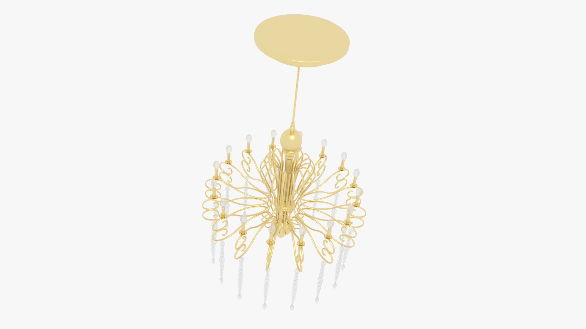 Chandelier Antique 3D model - TurboSquid 1786573