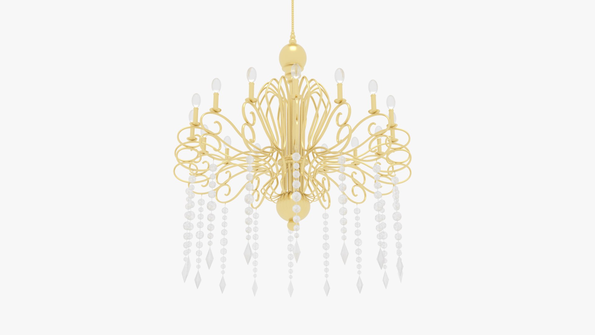 Chandelier Antique 3D model - TurboSquid 1786573