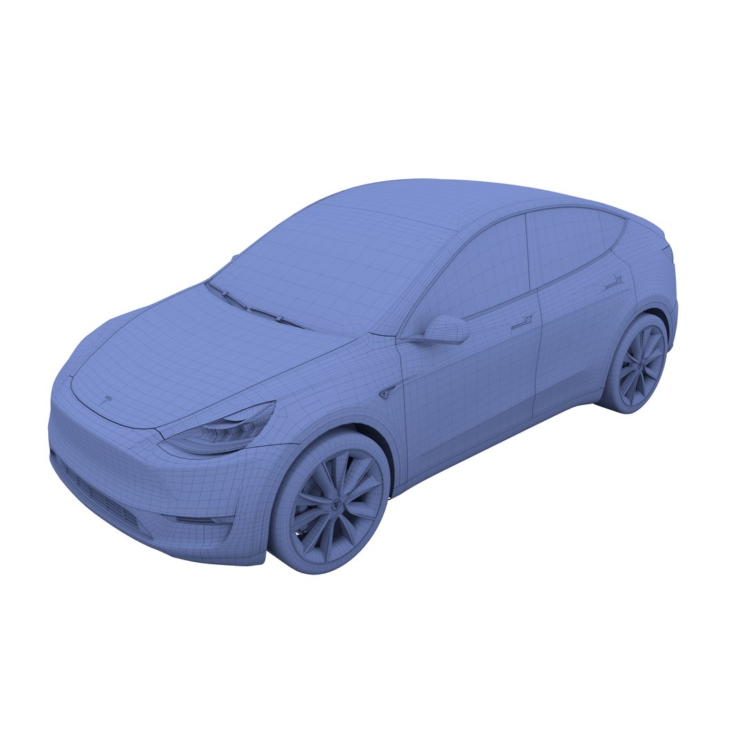 3D tesla y rwd chassis model - TurboSquid 1607970