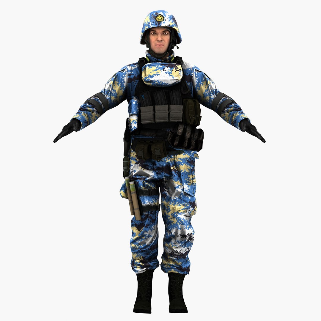 Pla Chinese Soldier 3D Model - TurboSquid 1668787