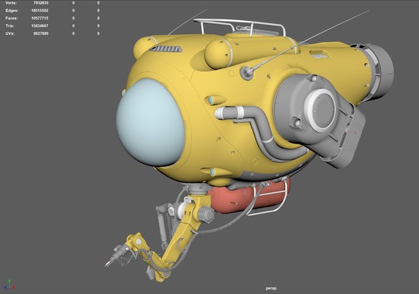 3D Sci Fi Submersible model - TurboSquid 1814698