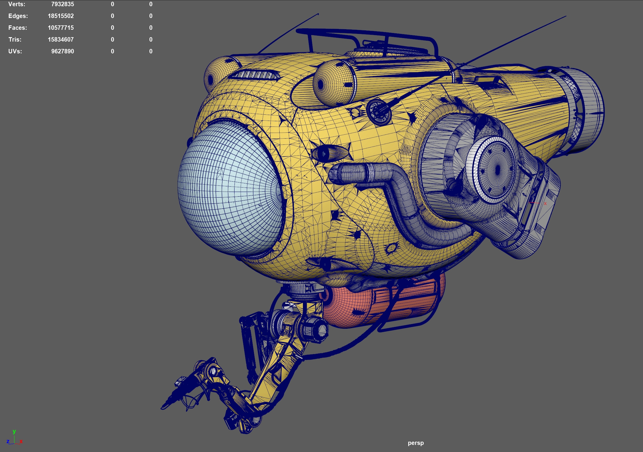3D Sci Fi Submersible model - TurboSquid 1814698