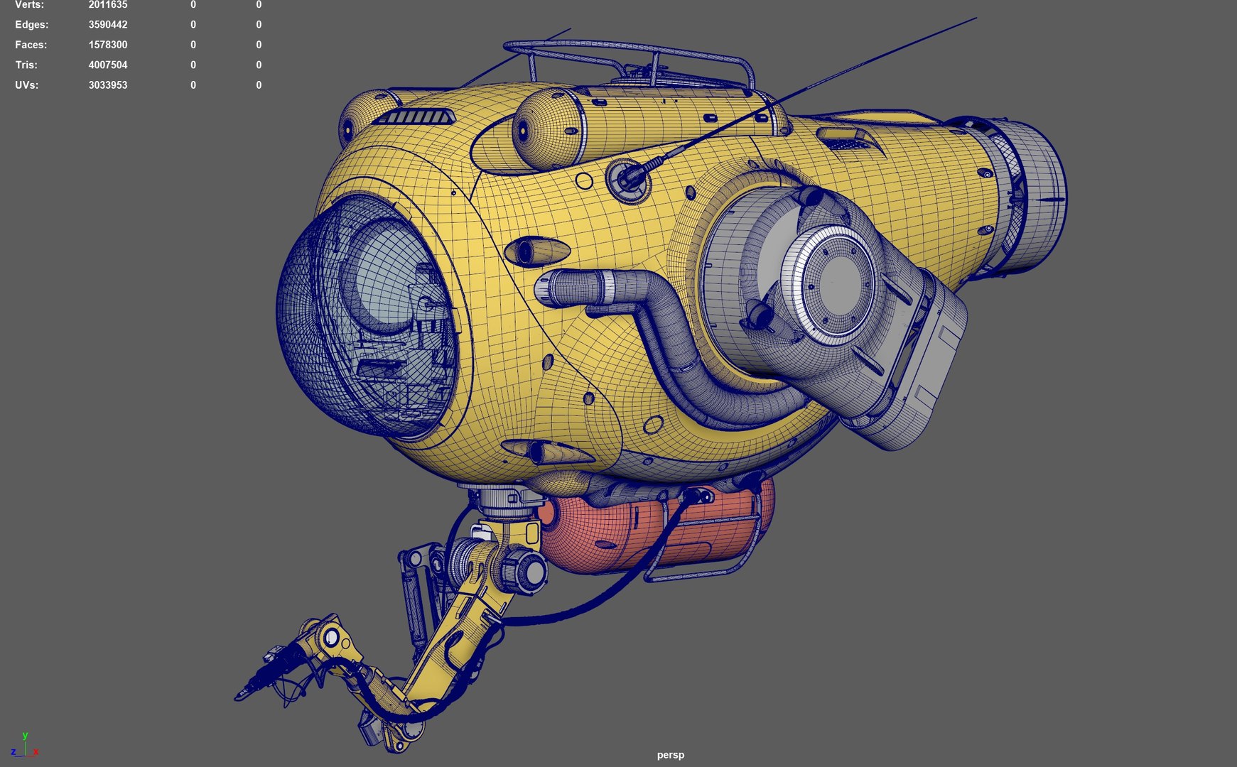 3D Sci Fi Submersible Model - TurboSquid 1814698
