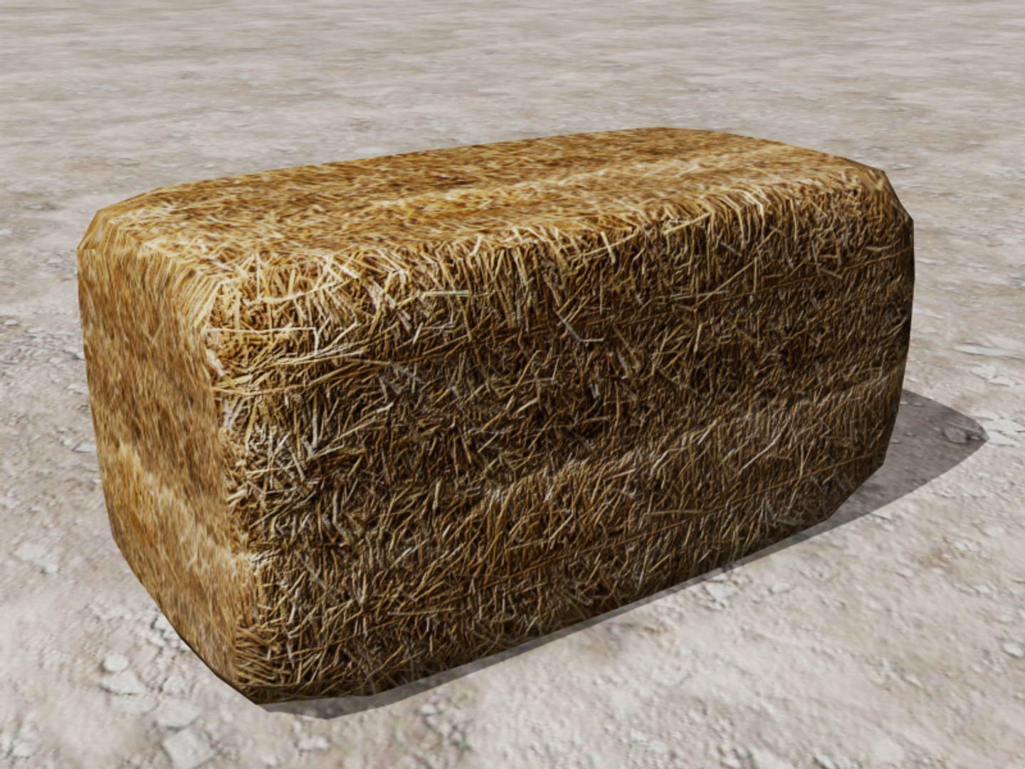 bale straw 3d model
