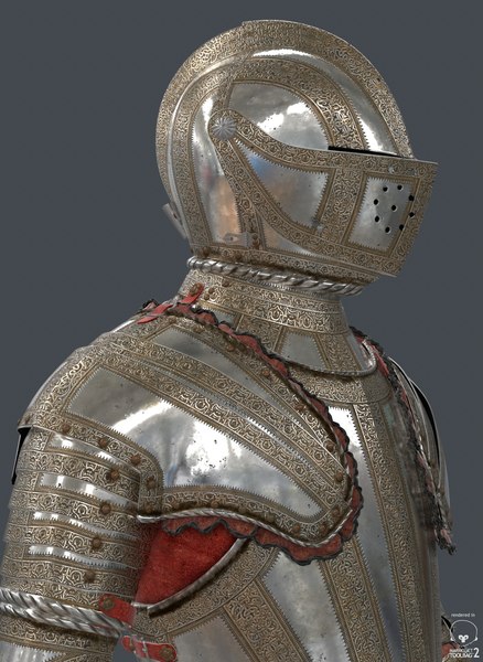 3d knight armor