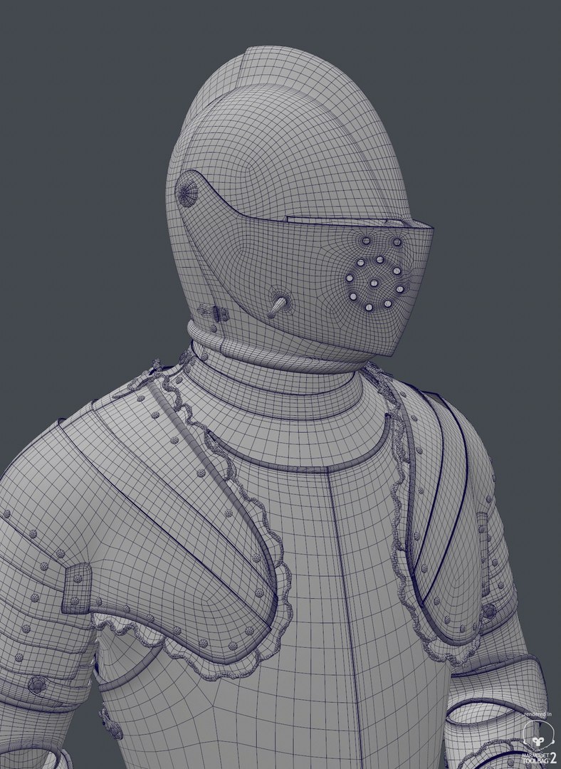 3d knight armor