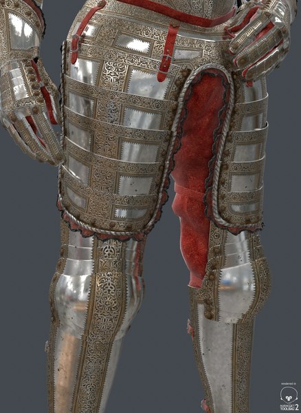3d knight armor