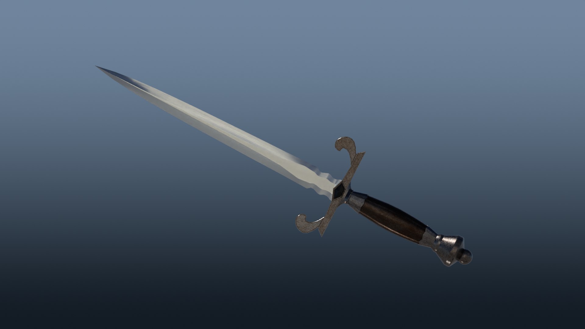 Medieval Dagger With Jewel 3D - TurboSquid 2251359