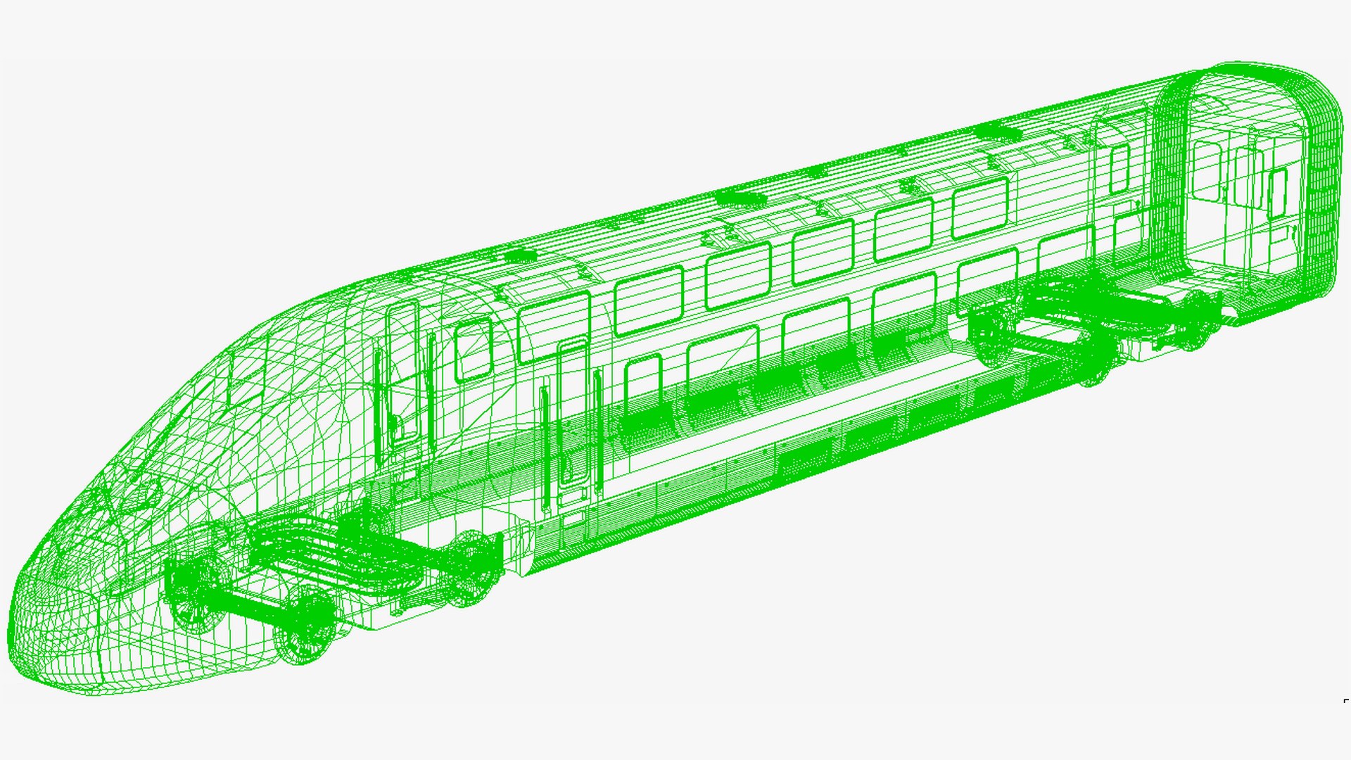 3D Etr 1000 Frecciarossa High Speed Passenger Train Model - TurboSquid 2038265