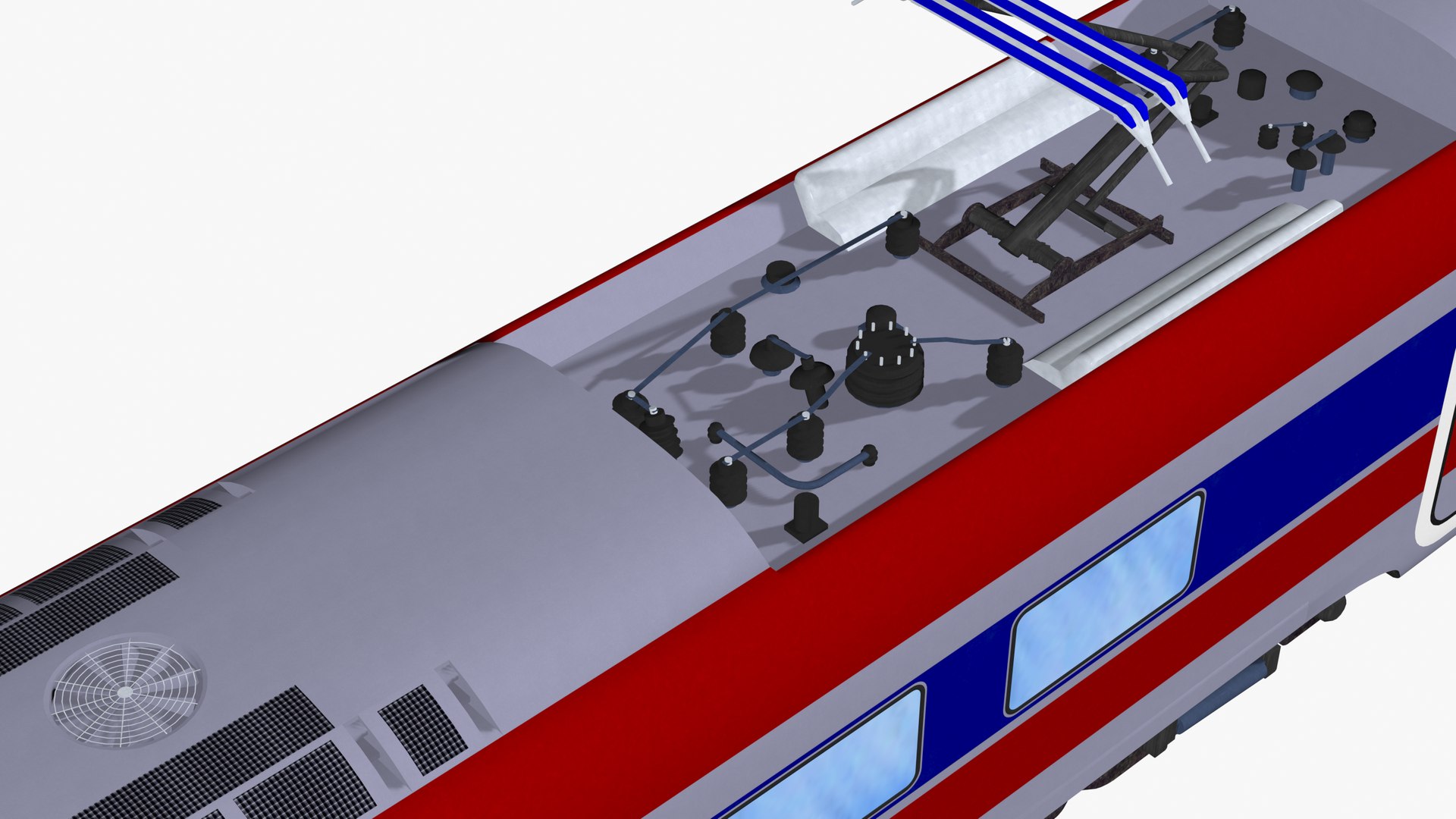 3D Etr 1000 Frecciarossa High Speed Passenger Train Model - TurboSquid 2038265