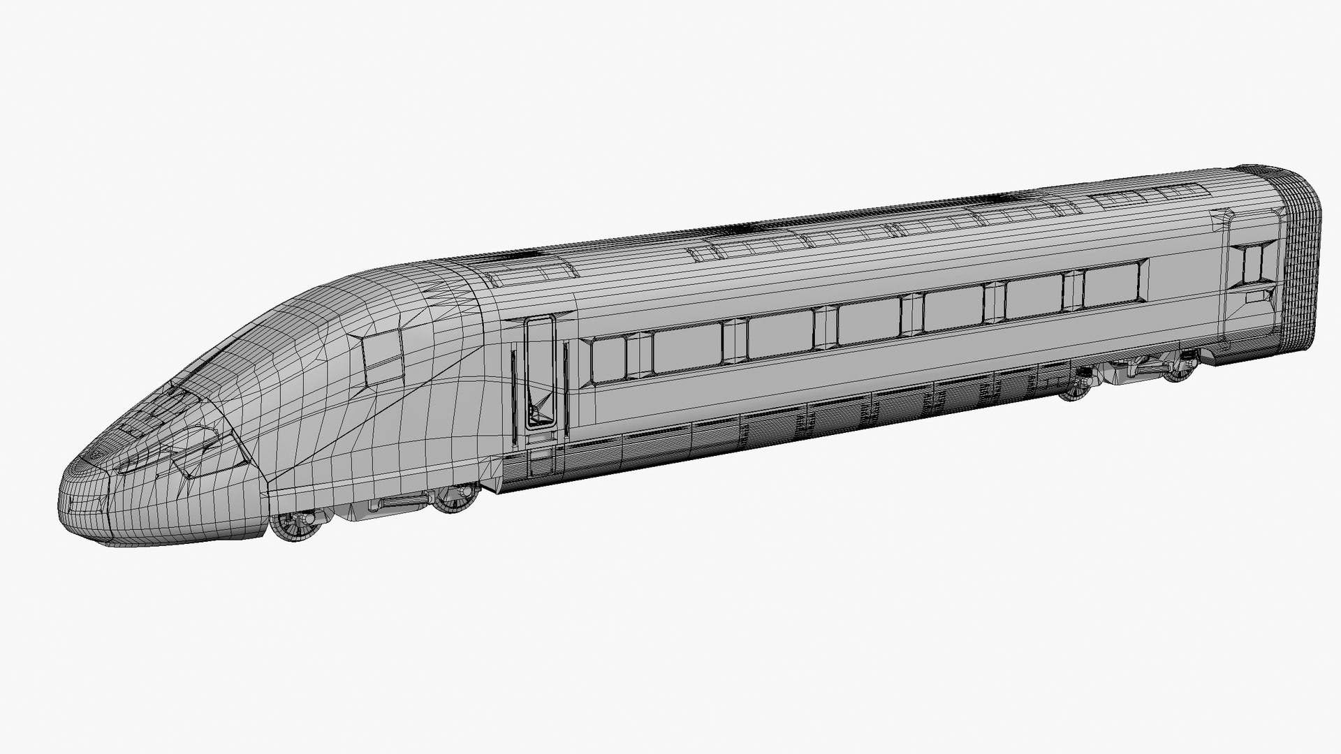 3D Etr 1000 Frecciarossa High Speed Passenger Train Model - TurboSquid 2038265