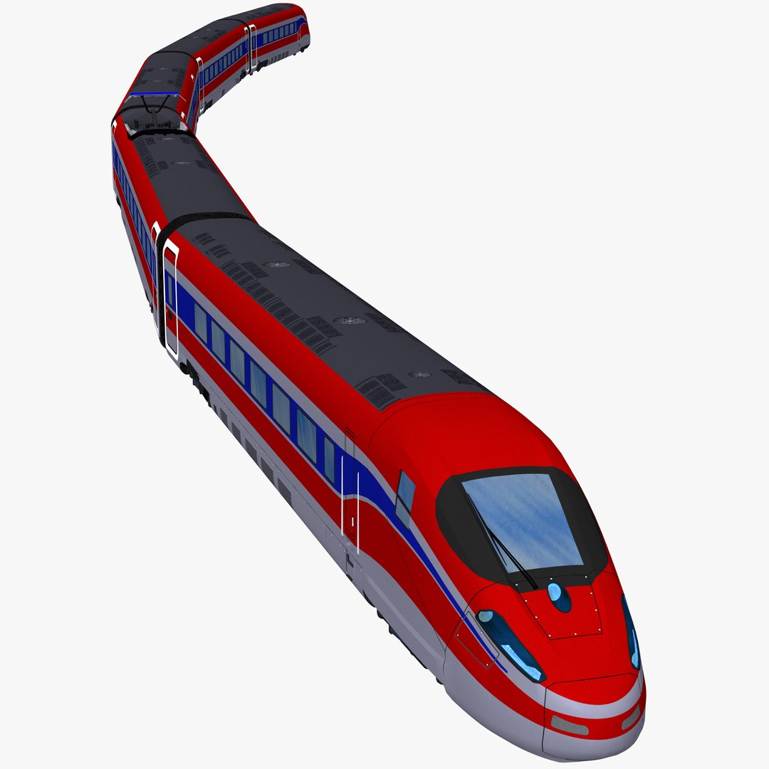 3D etr 1000 frecciarossa high speed passenger train model - TurboSquid ...