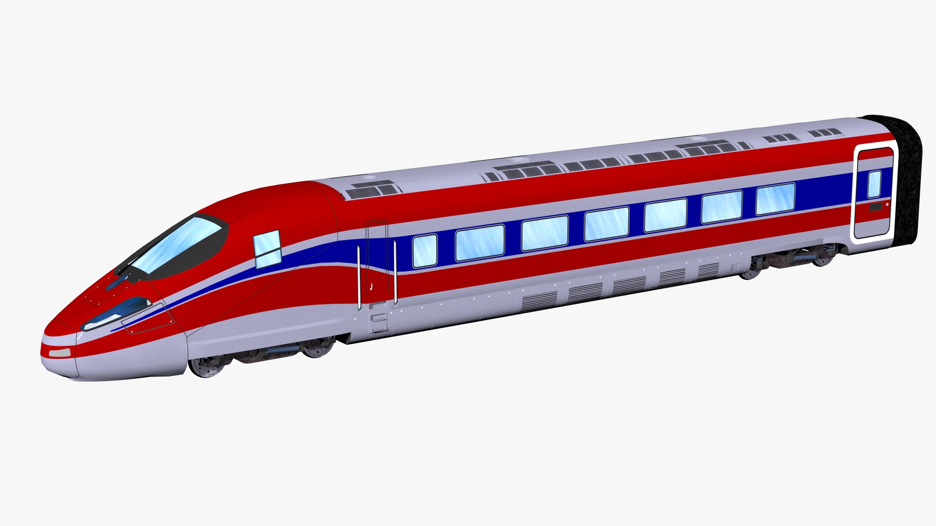 3D Etr 1000 Frecciarossa High Speed Passenger Train Model - TurboSquid 2038265