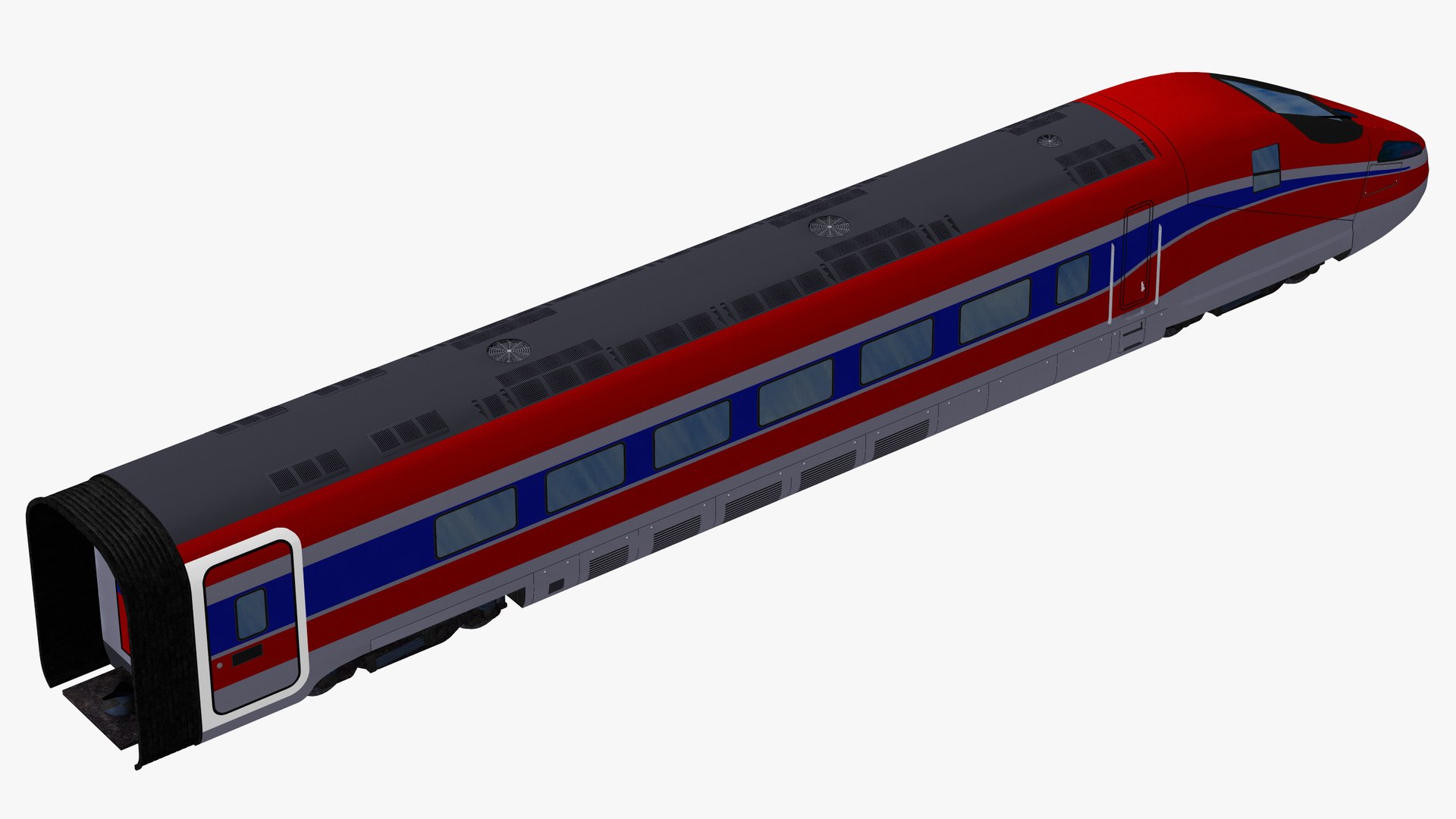 3D Etr 1000 Frecciarossa High Speed Passenger Train Model - TurboSquid ...