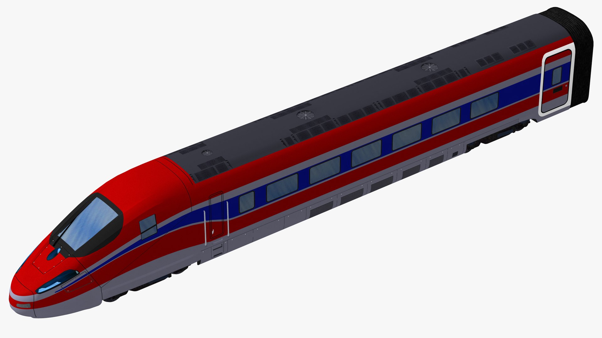 3D Etr 1000 Frecciarossa High Speed Passenger Train Model - TurboSquid 2038265