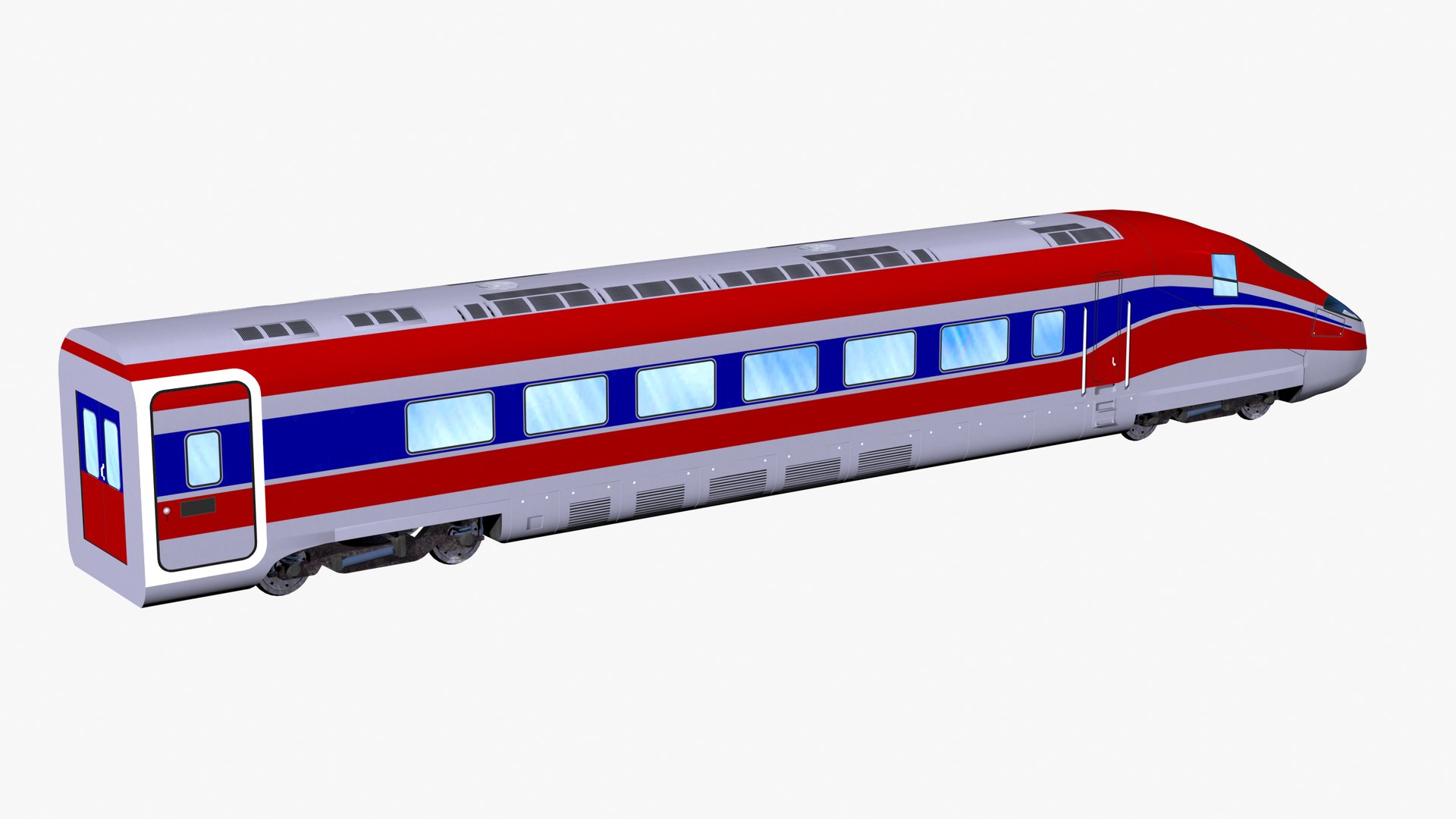 3D Etr 1000 Frecciarossa High Speed Passenger Train Model - TurboSquid ...