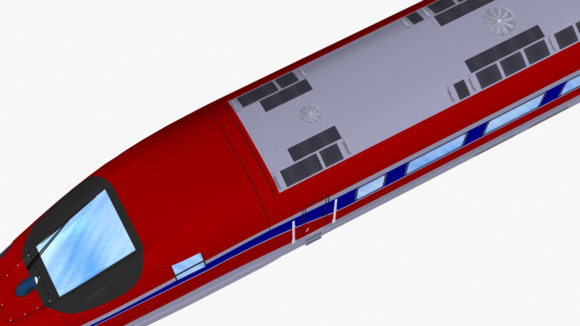 3D Etr 1000 Frecciarossa High Speed Passenger Train Model - TurboSquid 2038265